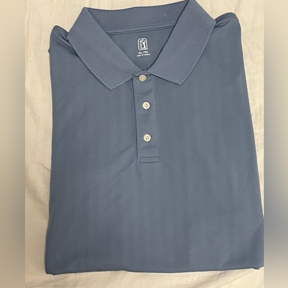 PGA Tour | Shirts | Pga Tour Mens Golf Polo Slate Blue | Poshmark